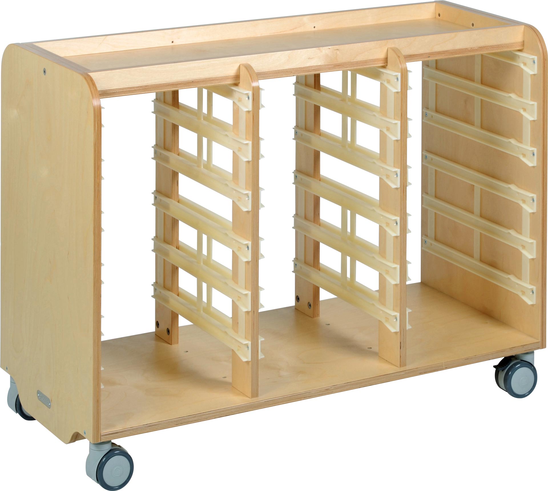 Glide & Tilt Tote-Tray Storage 4 Bay - Learning Spaces Global