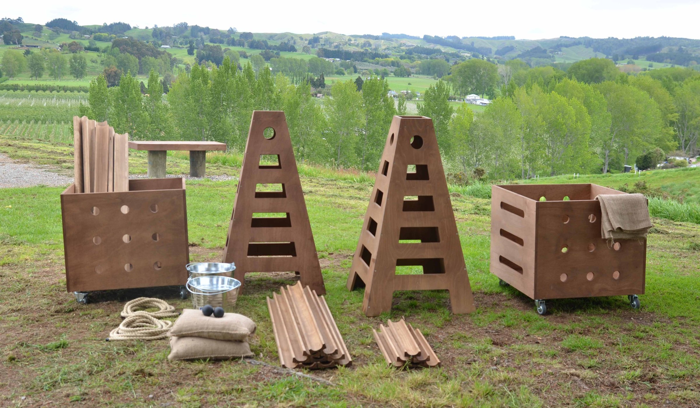 Outdorable Loose Parts Ball Run Package - 135 Pcs - Learning Spaces Global