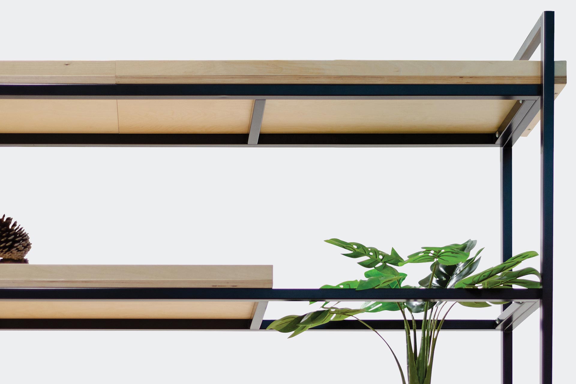 Storage Shelving with Open 2 Tier steel frame shelving - 5 Bay ...