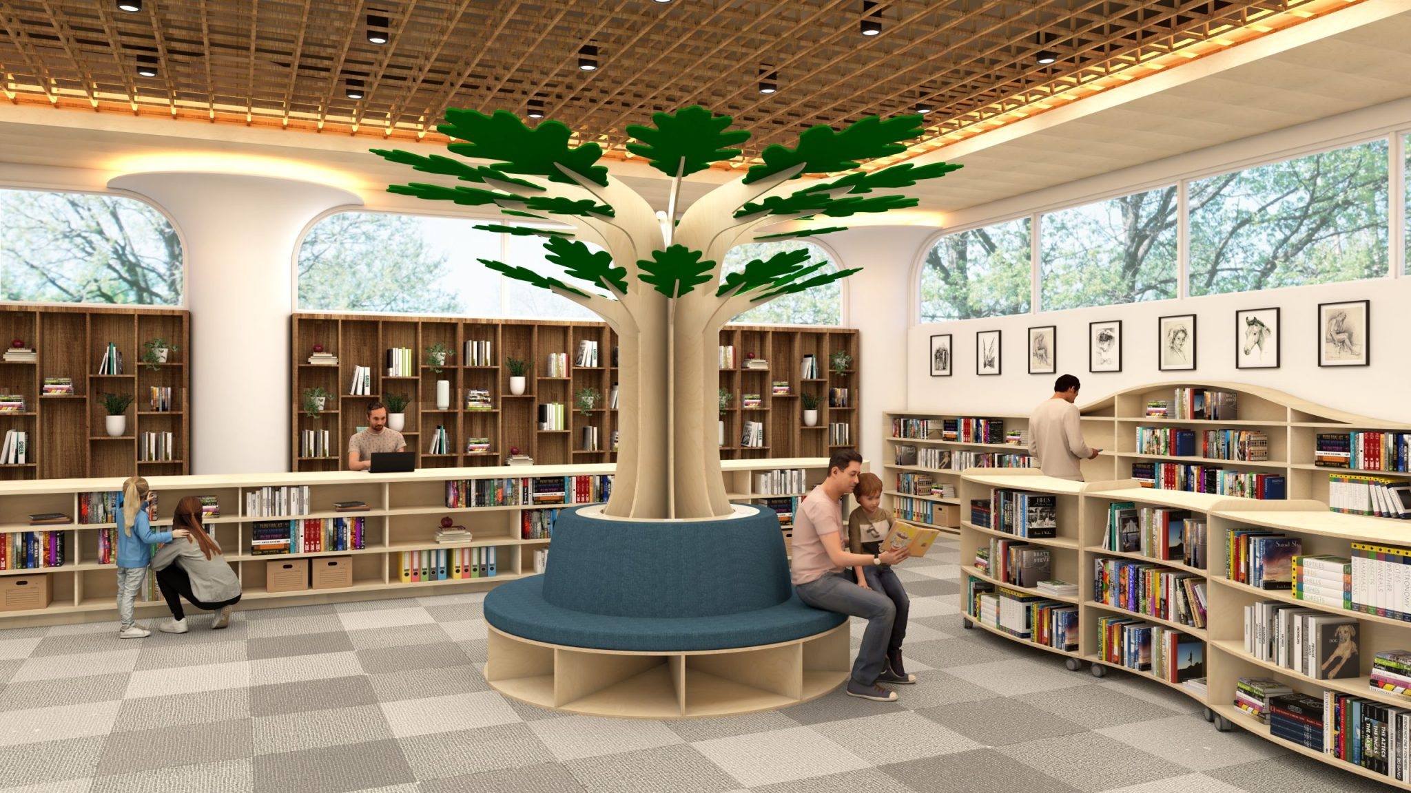 Treedom Model 2 for Libraries or Classrooms