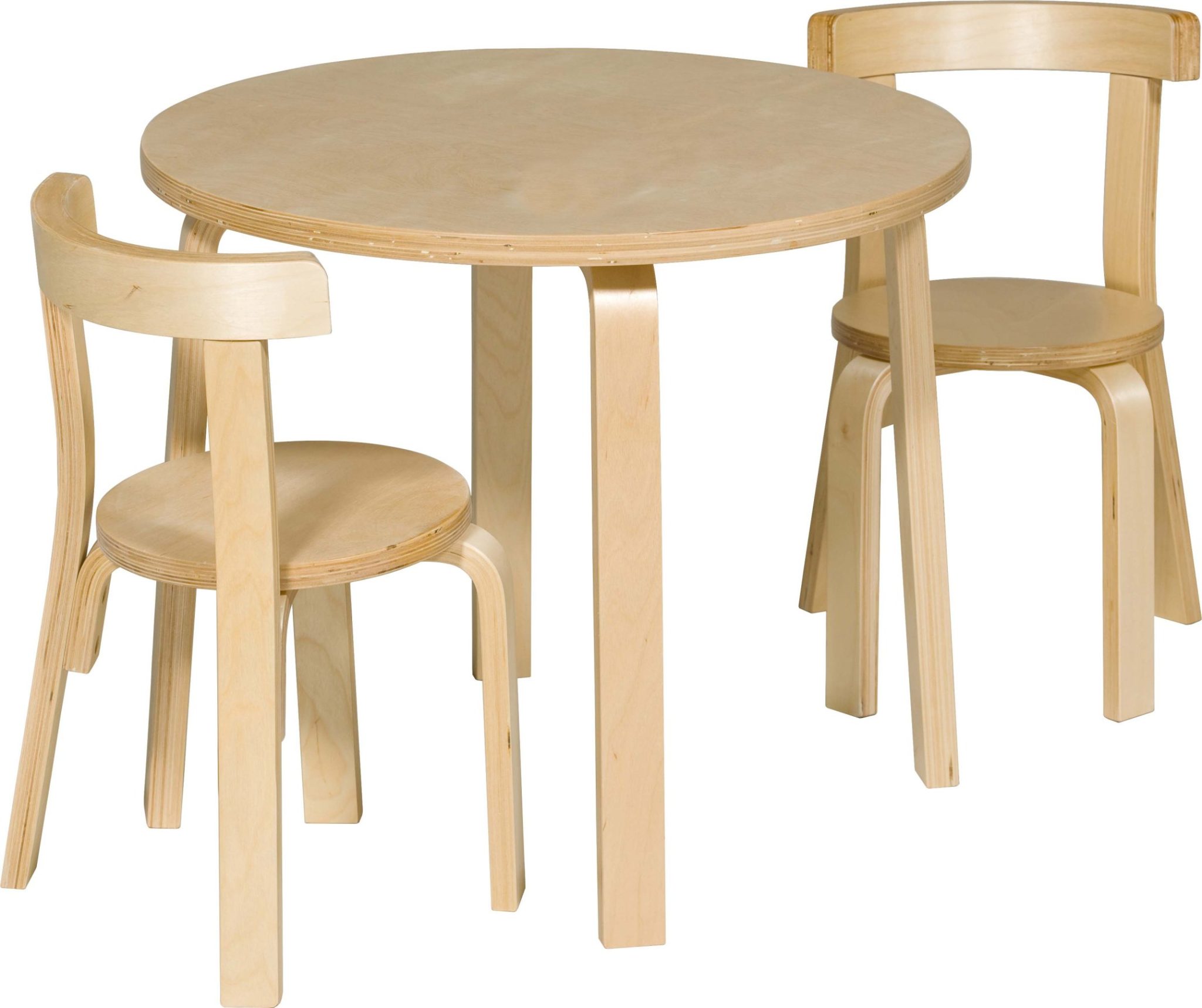 Home Corner 3 pc Dining Set - Birch ply - Learning Spaces Global