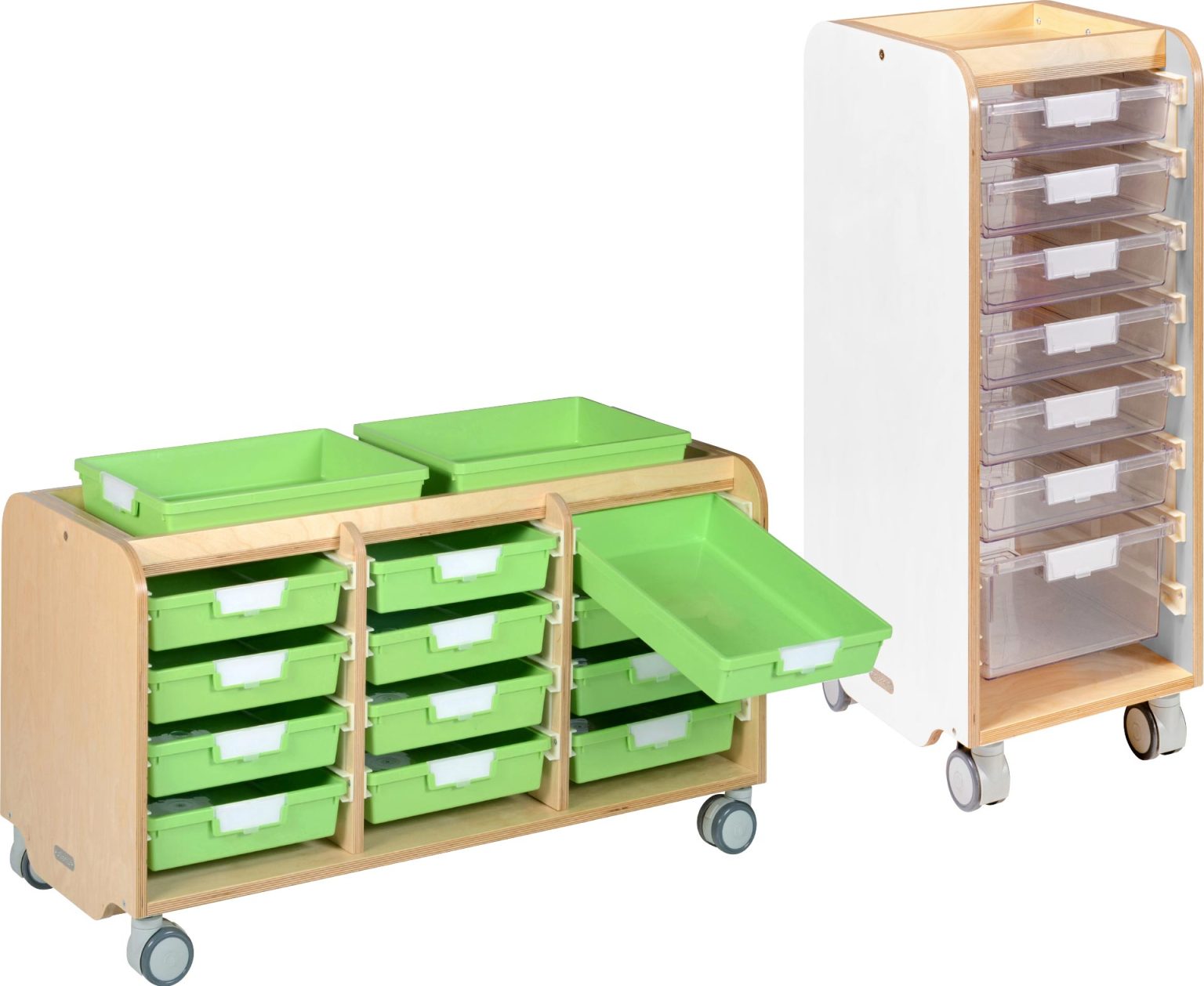 Glide & Tilt Tote-Tray Storage - Learning Spaces Global