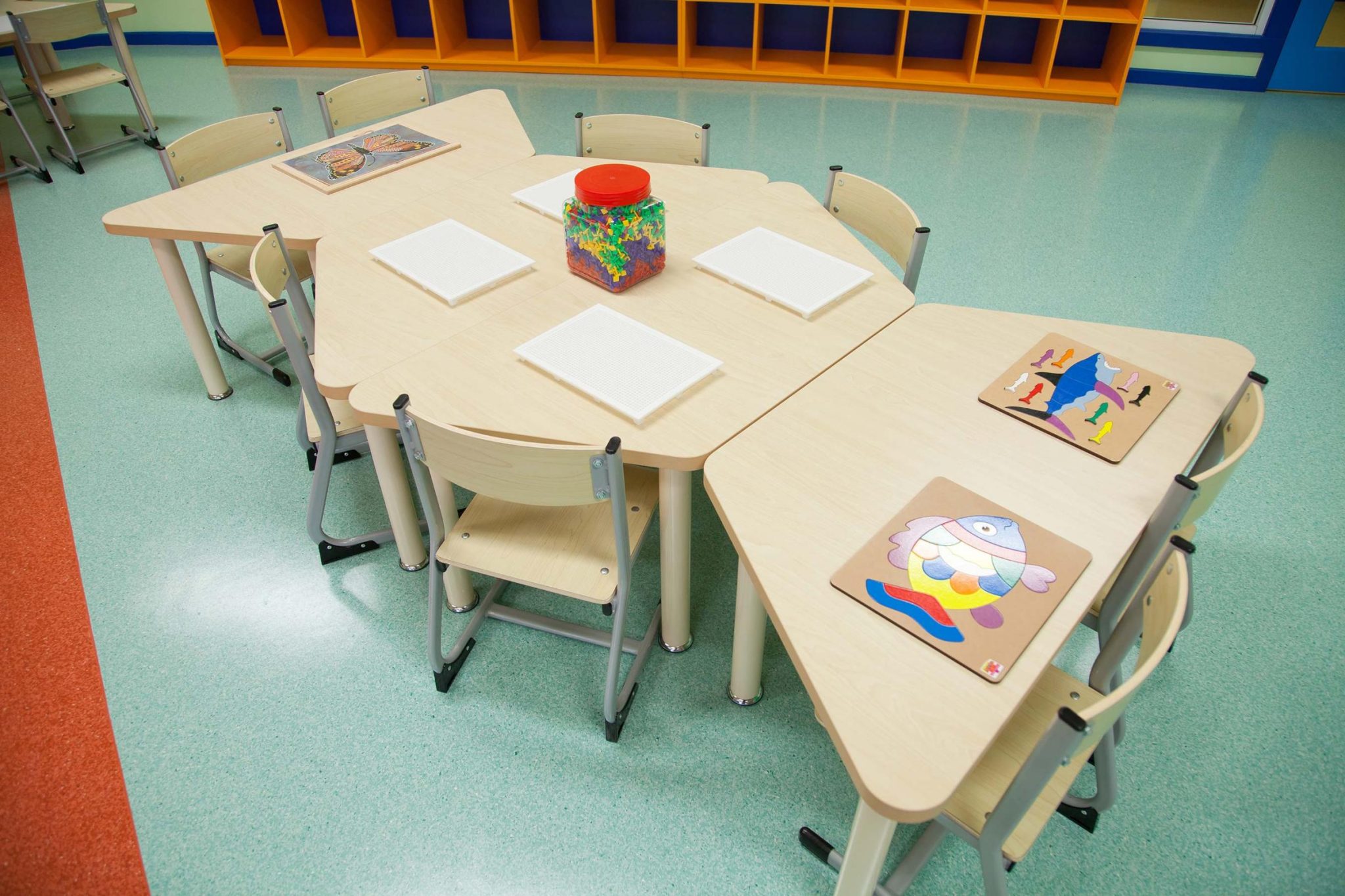 Trapezoidal Dura Table - Learning Spaces Global